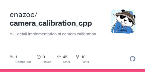 GitHub Enazoe Camera Calibration Cpp C Detail Implementation Of Camera Calibration