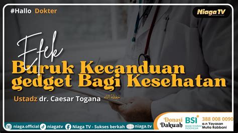 🔴Live | EFEK BURUK KECANDUAN GADGET BAGI KESEHATAN [Hallo Dokter] |🎙dr. Caesar Togana - YouTube