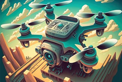 Premium Ai Image Technology Concept For A Drone Perspective In Flight Aerial Recordings