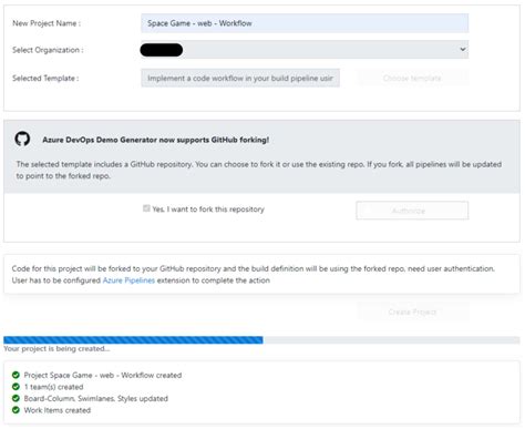 Template Generator Fails To Fork Github Repo · Issue 366 · Microsoft