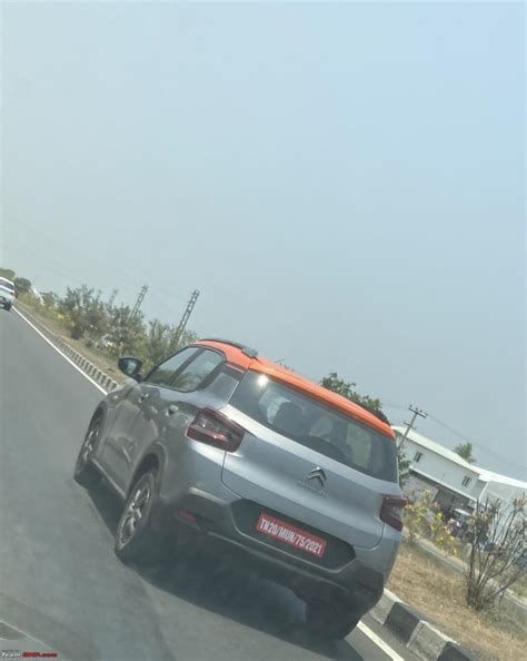 Size Comparison Citroen C Spied Alongside A Hyundai Venue Team BHP