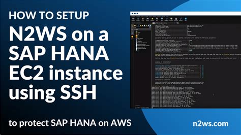 How To Configure N2ws For Your Sap Hana Ec2 Instances N2w Software