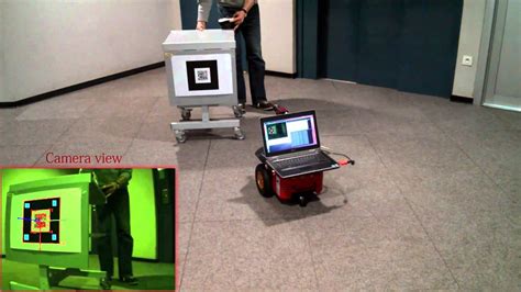 Position Based Visual Servoing Of A Pioneer P3dx Robot Youtube