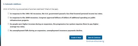 Solved 6 Automatic Stabilizers Which Of The Following Are Chegg Com