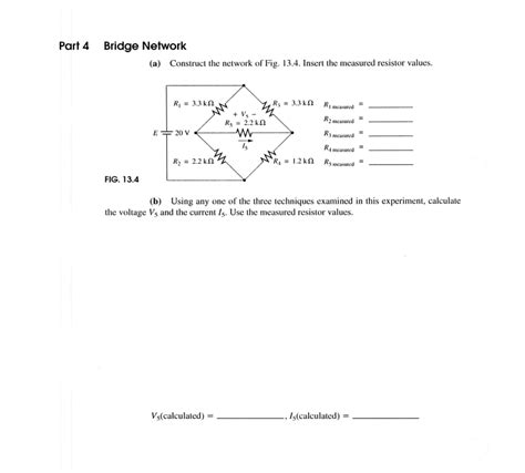 solved part 4 bridge network a construct the network of