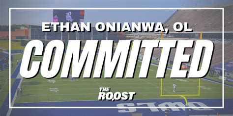 Rice Football Recruiting 2021 Ol Ethan Onianwa Commits To Owls