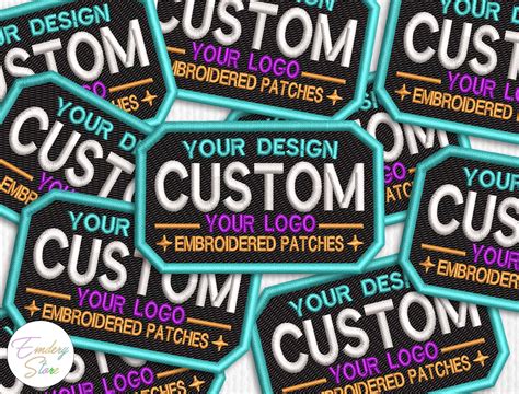 Custom Logo Embroidered Patch Design · Creative Fabrica
