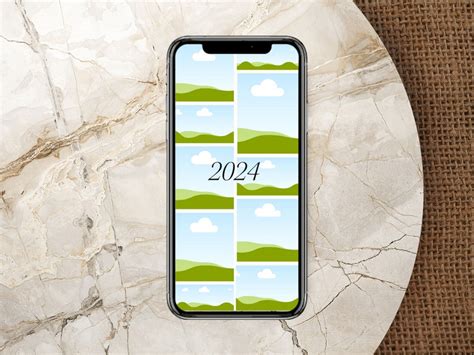 Phone Wallpaper Lockscreen Goals Board Vision Board Canva Template