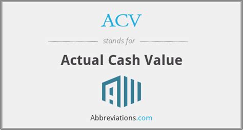 What Does Acv Stand For