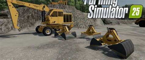 Fs 25 Combines And Excavators Exevators Mods For Farming Simulator