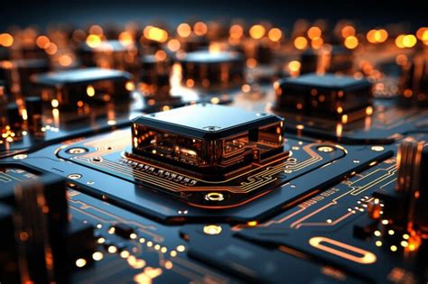 Premium Ai Image Central Computer Processors Cpu Concept Motherboard Digital Chip Technology