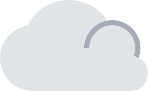 Cloud Sky Weather Cloudy Flat Icon 14236628 Vector Art At Vecteezy