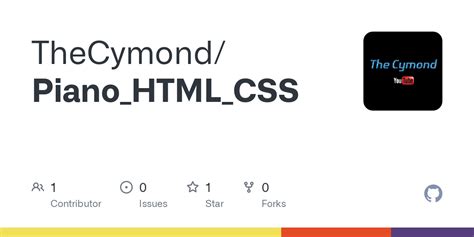 Github Thecymondpianohtmlcss