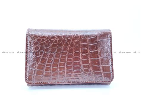 Genuine Siamese Crocodile Skin Wallet For Women Medium Trifold