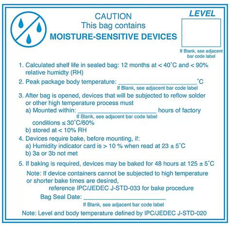 Moisture Sensitive Label In Stock Uline