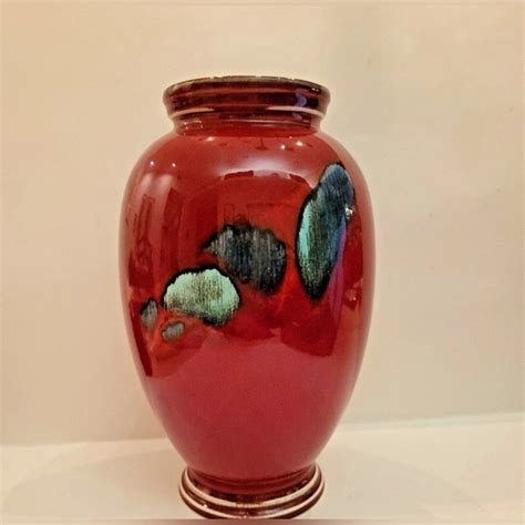 Poole Accents Vintage Poole Pottery England High Gloss Volcano 9