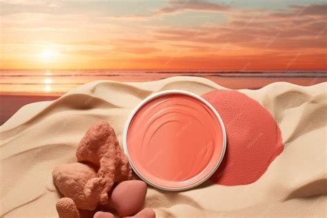 Premium Ai Image Pink Container Of Pink Cream With A Pink Cover On