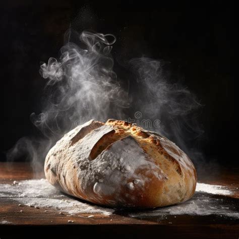 A Loaf Of Homemade Bread Fresh Out Of The Oven Stock Illustration