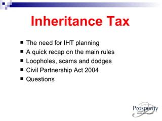 Inheritance Tax Presentation PPT