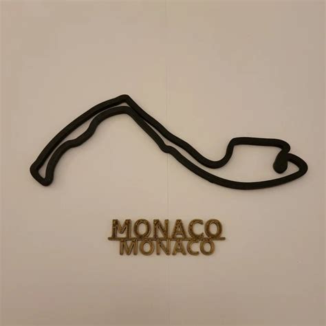 3d Monaco F1 Race Circuit Wall Art Race Track Motorsport 3d Print £7 49