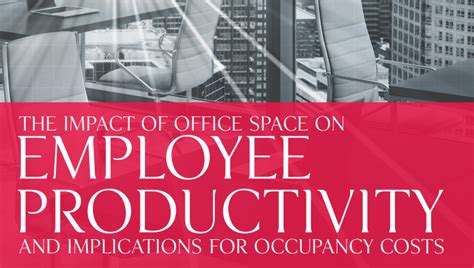 The Impact Of Office Space On Employee Productivity And Implications For Occupancy Costs