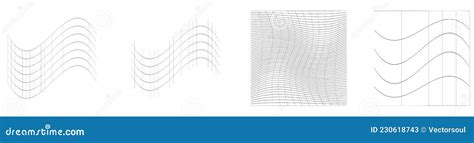 Grid Mesh Grating Trellis Wireframe With Distortion Deformation Effect Warp Tweak Distort