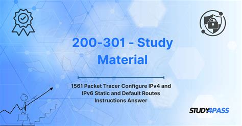 Packet Tracer Configure IPv And IPv Static And Default Routes Instructions Answer