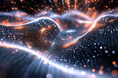 Abstract Visualization Of Digital Data Patterns In A Dynamic And Colorful Design Stock