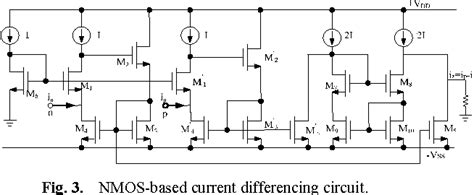 Figure 3 From Low Voltage High Linearity Wideband Current Differencing Transconductance