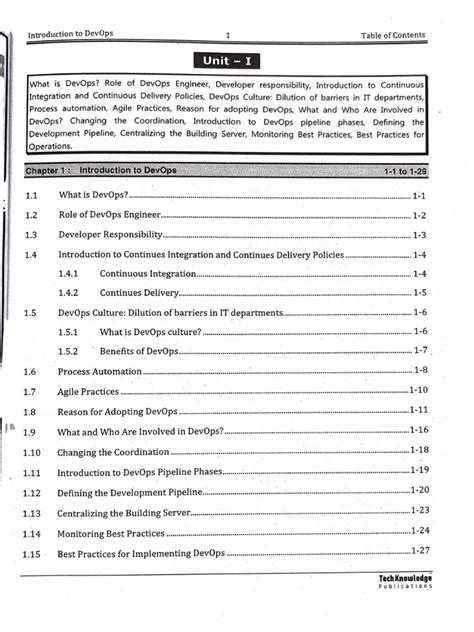 Introduction To Devops Unit 12 Pdf