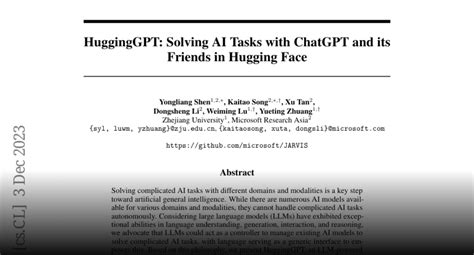 Paper Page Hugginggpt Solving Ai Tasks With Chatgpt And Its Friends