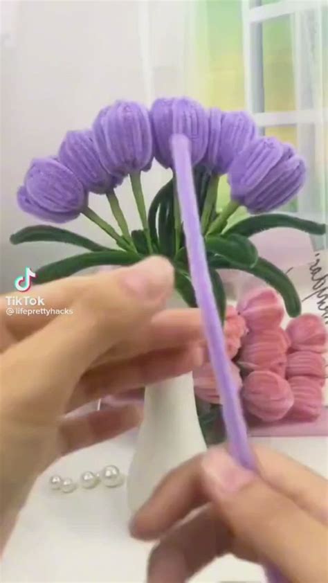 Manualidades Limpiapipas 38 Ideas De Flores Con Limpia Pipas Para