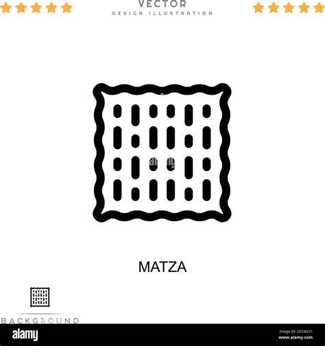 Matza icon. Simple element from digital disruption collection. Line ...