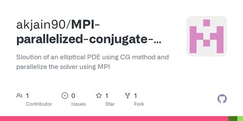 github akjain90 mpi parallelized conjugate gradient solver sloution