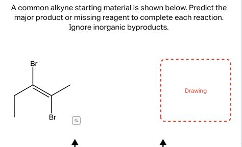 Solved A common alkyne starting material is shown below. | Chegg.com