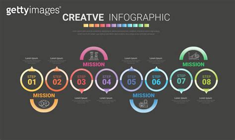 Infographic Template For Business 8 Steps Modern Timeline Roadmap
