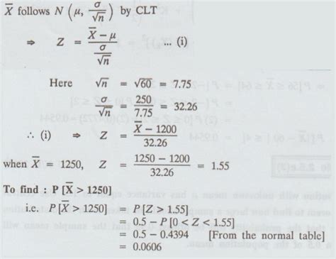 Central Limit Theorem Example Solved Problems Two Dimensional Random Variables