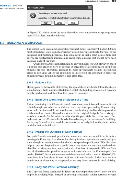 Management Science The Art Of Modeling With Spreadsheets Inside Building A Workbook Management