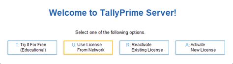 How To Use License From Network In TallyPrime Server TallyHelp