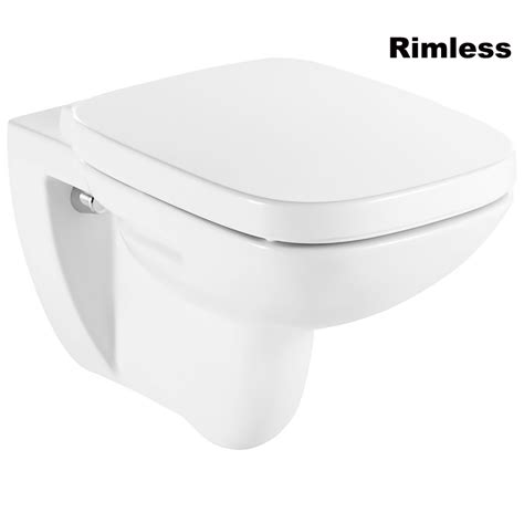 Унитаз подвесной Roca Debba Rimless чаша подвесного унитаза и крышка с ...