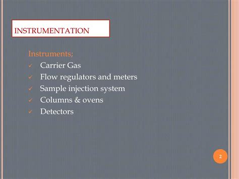 Ppt Instrumentation And Applications Of Gas Chromatography Powerpoint Presentation Id