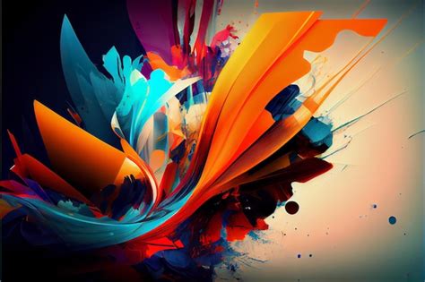 Premium Photo A Colorful Abstract Digital Artwork