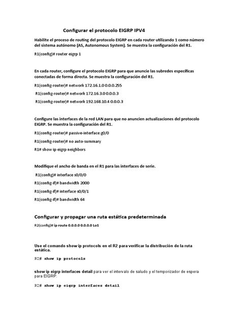 eigrp ipv4 ipv6 pdf yo pv6 enrutador computación