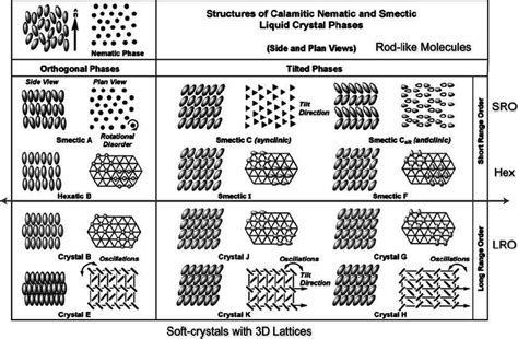 Molecular Ordering In The Smectic State Of Matter Showing The Stepwise