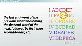 Sestina Definition Structure And Examples Lesson