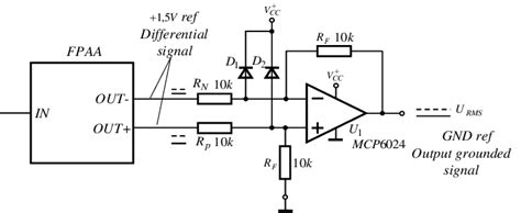 An Electrical Circuit Of A Differential Amplifier For Obtaining Output Download Scientific