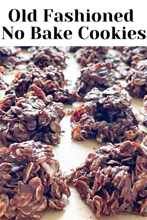 Best Nut Free Old Fashioned Chocolate No Bake Cookies Recipe
