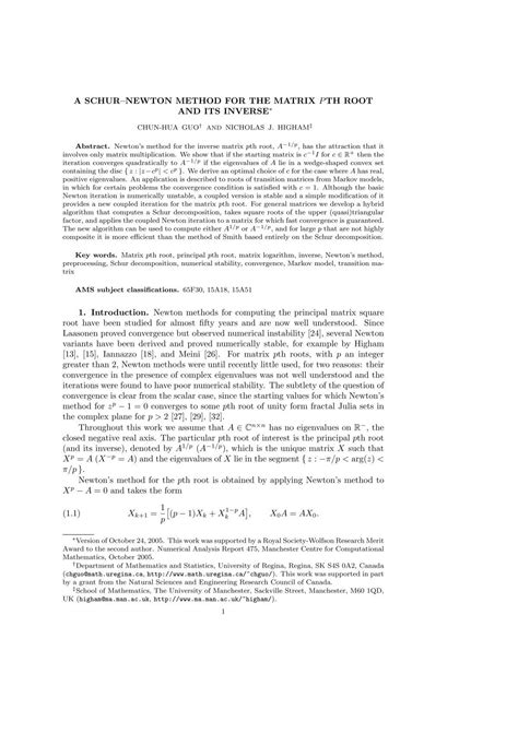 A Schur Newton Method For The Matrix Pth Root And