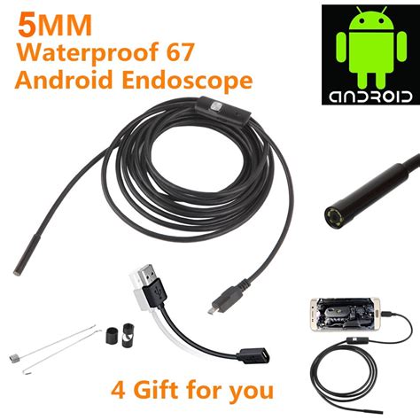 Mm M Android Endoscope Camera IP Waterproof Support OTG UVC Smartphone HD Snake Mini Usb