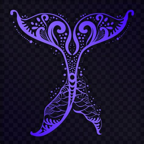 Premium Psd A Blue Abstract Design With A Pattern Of A Flower